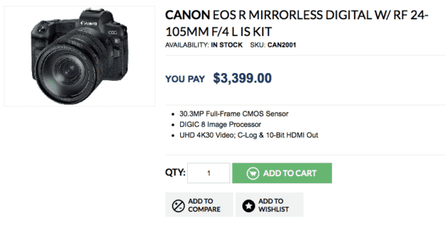 Canon EOS R Kit in stock and ready to ship! - Dodd Camera Professional